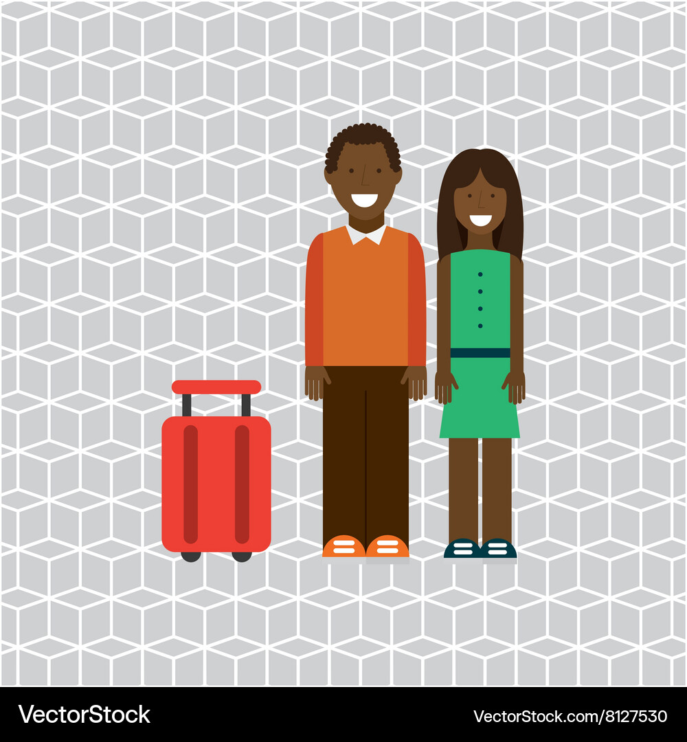 People and travel design Royalty Free Vector Image
