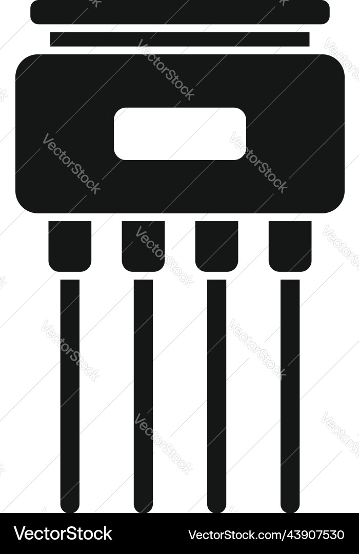 Resistance icon simple electric circuit Royalty Free Vector