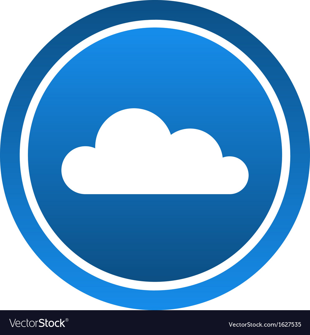 Cloud icon Royalty Free Vector Image - VectorStock