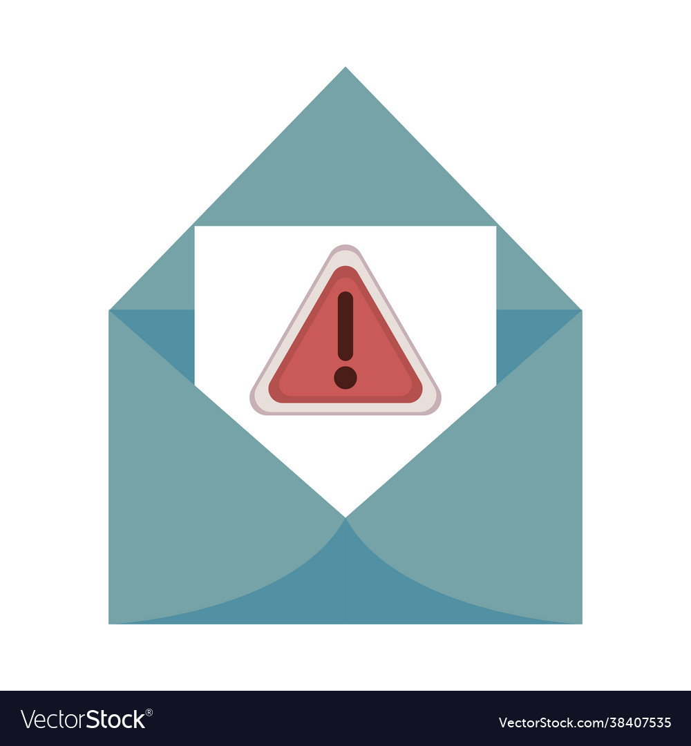 Envelope cyber security Royalty Free Vector Image