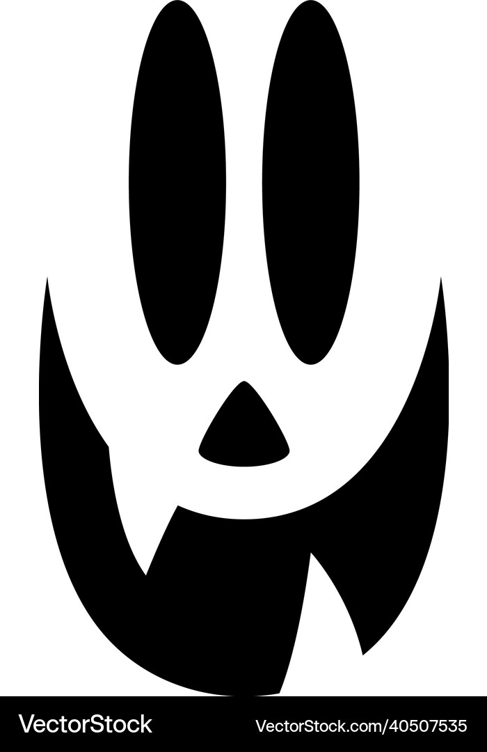 Ghost face spooky symbol fun halloween mask Vector Image