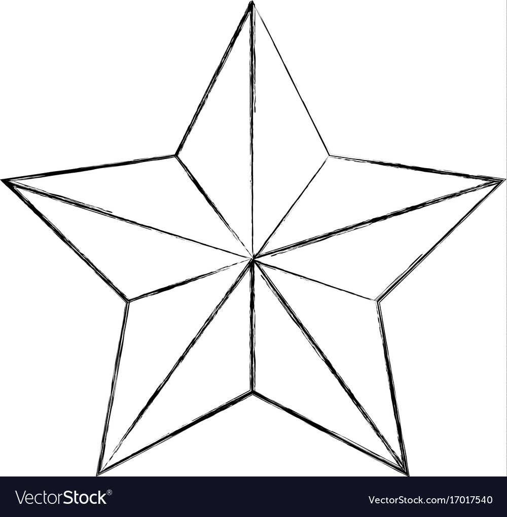 Christmas star isolated icon Royalty Free Vector Image
