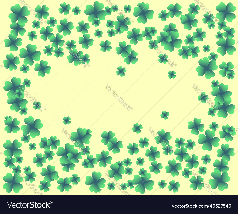 Saint patricks day frame background Royalty Free Vector