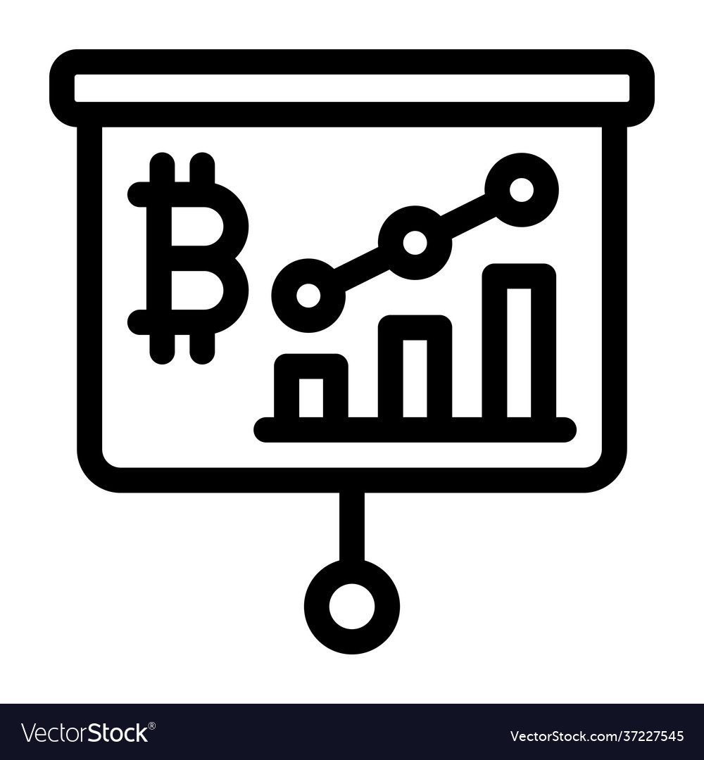 Bitcoin presentation Royalty Free Vector Image