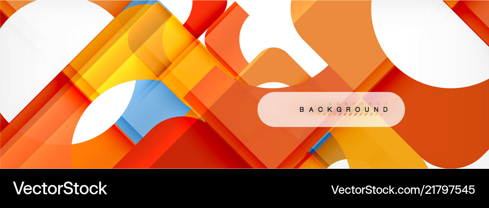 Color square shapes geometric modern abstract Vector Image