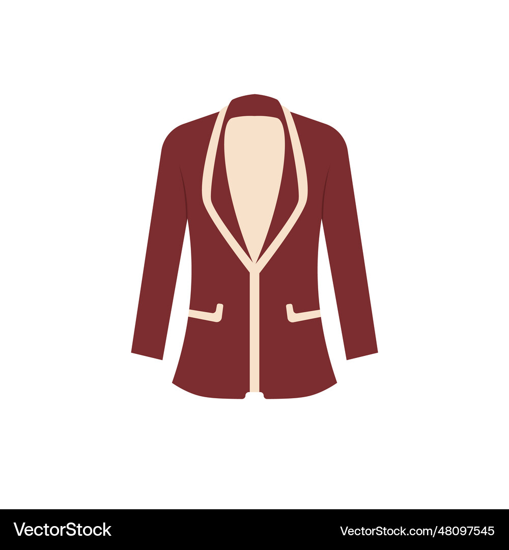 Fashion blazer formal suit Royalty Free Vector Image