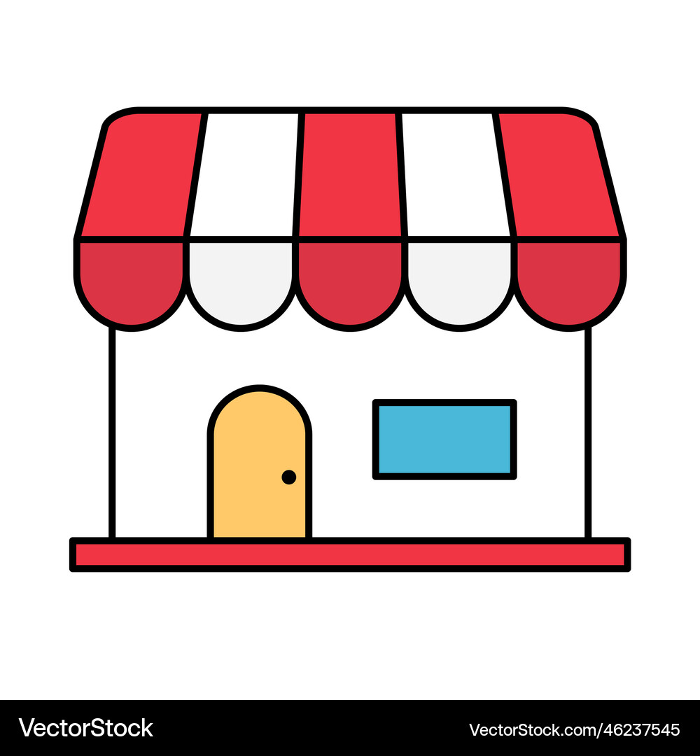 Modern store icon or shop retail Royalty Free Vector Image