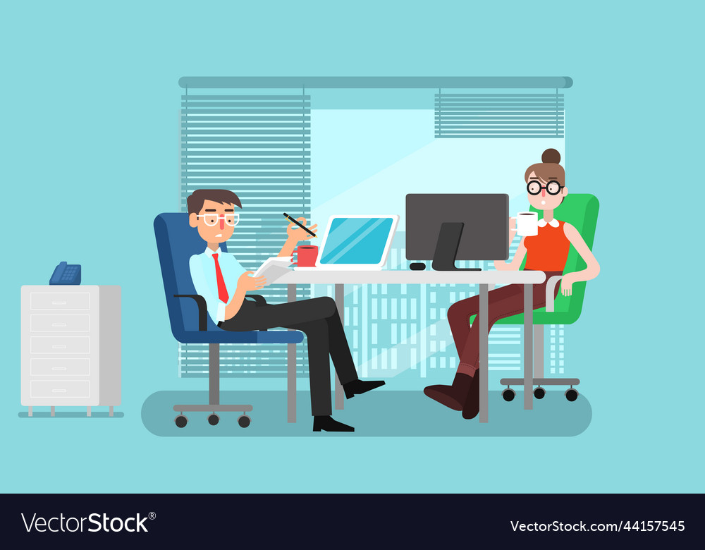 Office Royalty Free Vector Image - VectorStock