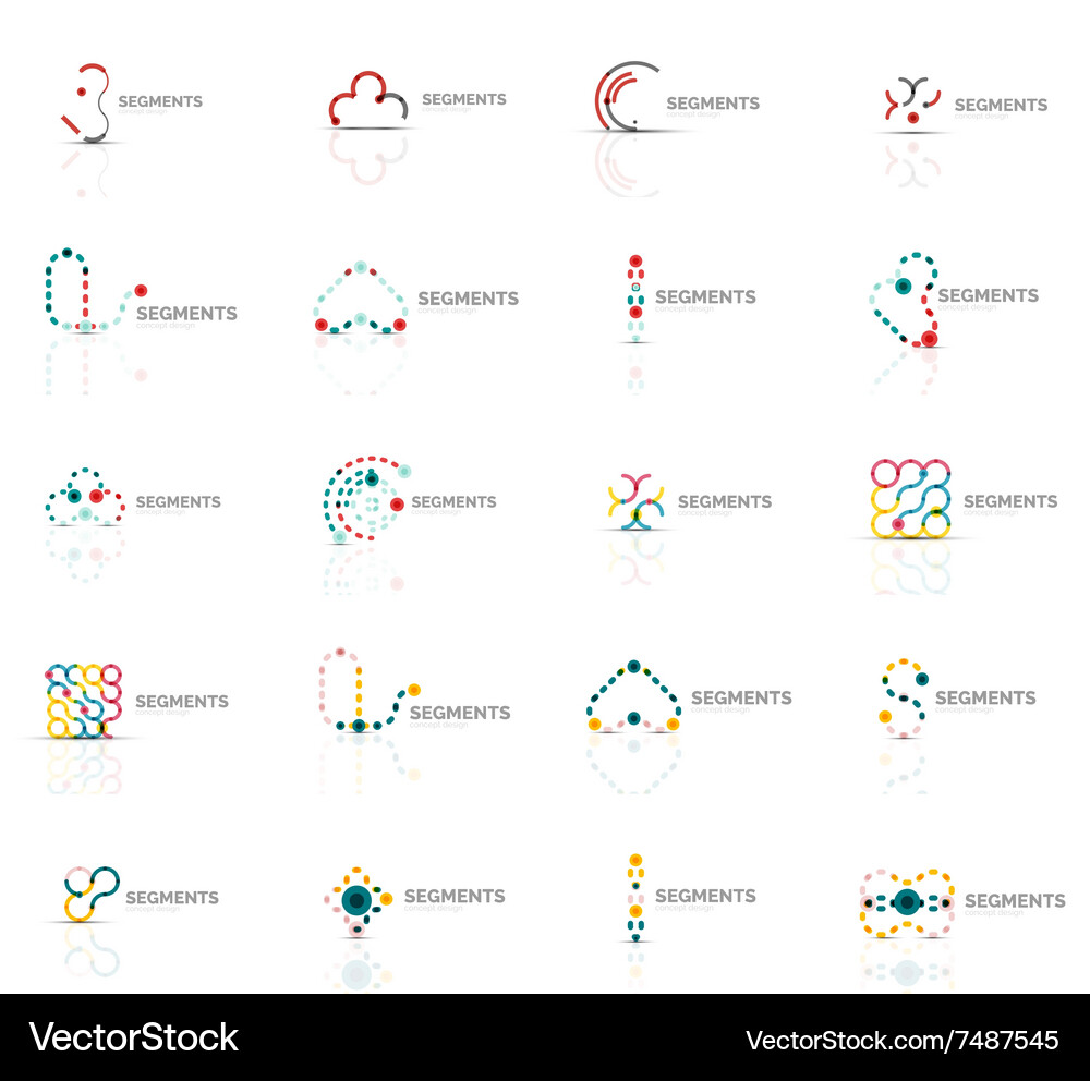 Outline swirl and circle minimal abstract Vector Image