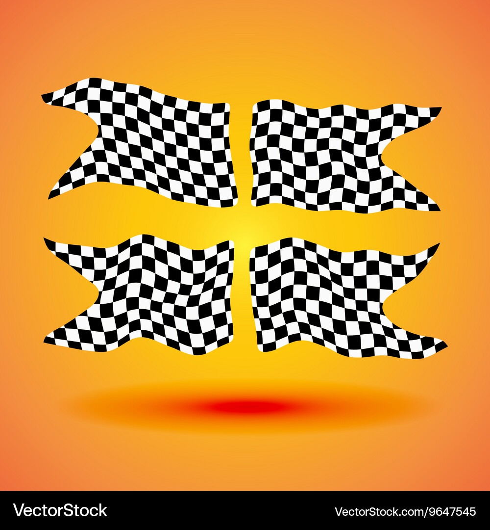 Racing background set collection of four checkered