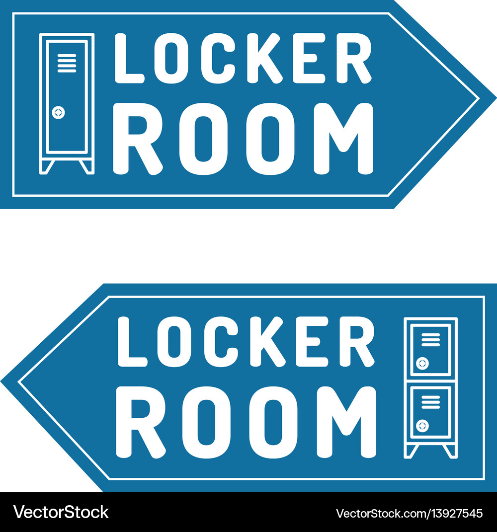 Sports locker room Royalty Free Vector Image - VectorStock