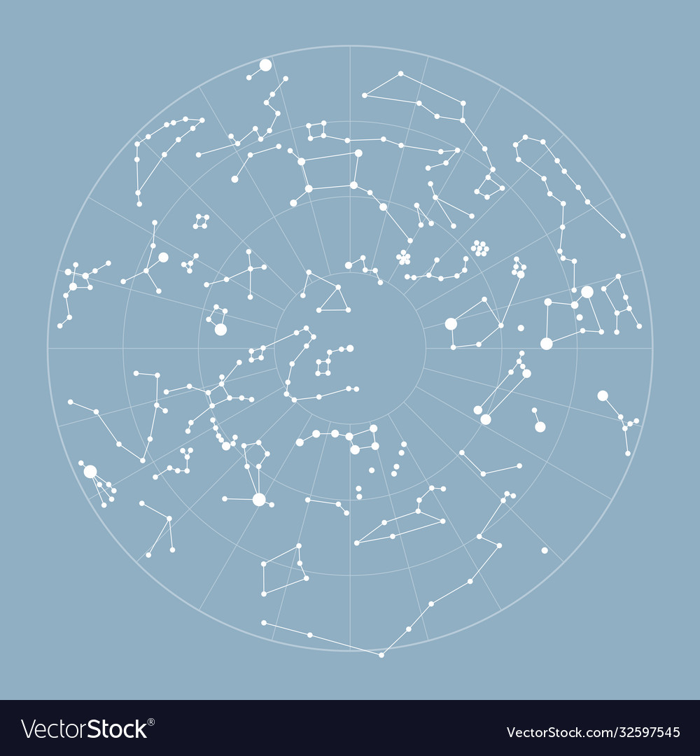 Star map Royalty Free Vector Image - VectorStock