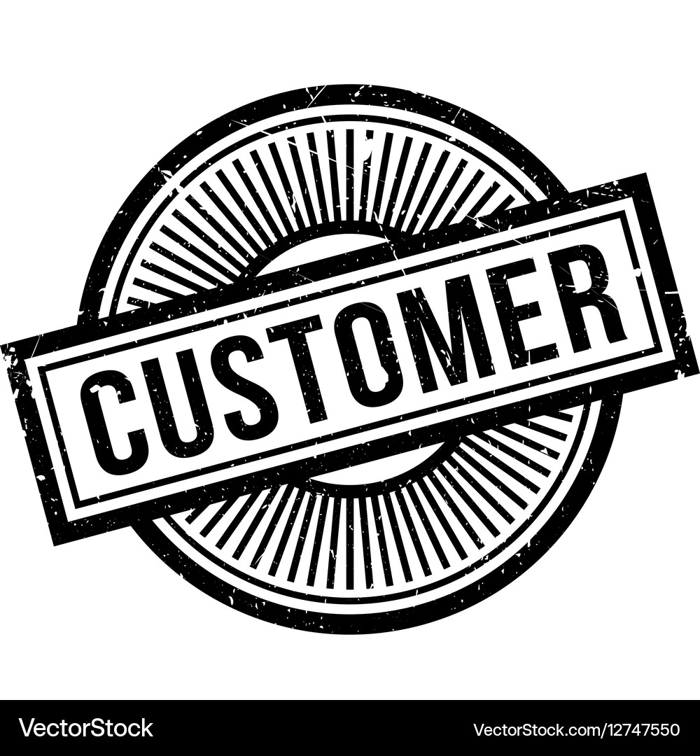 Customer rubber stamp Royalty Free Vector Image