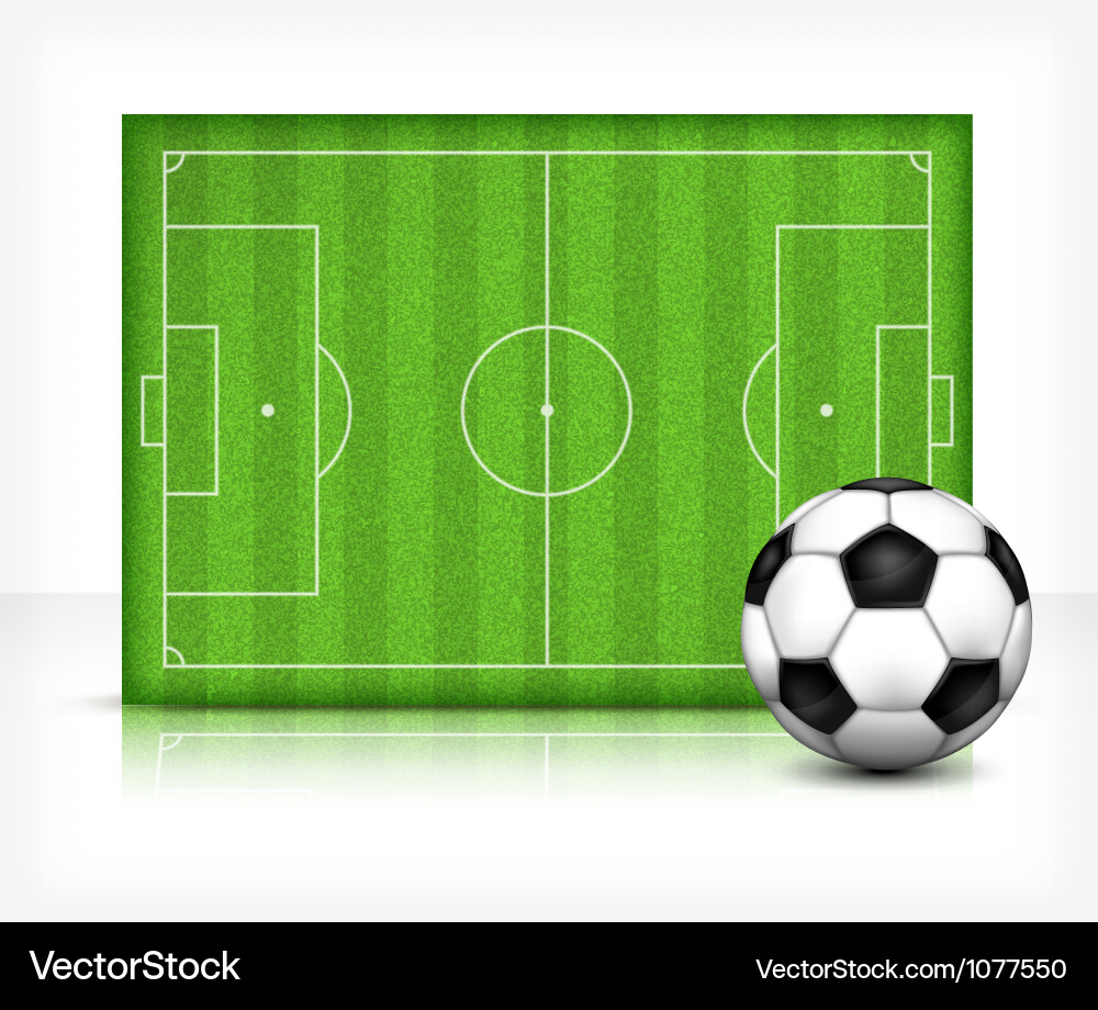 Football playing field Royalty Free Vector Image