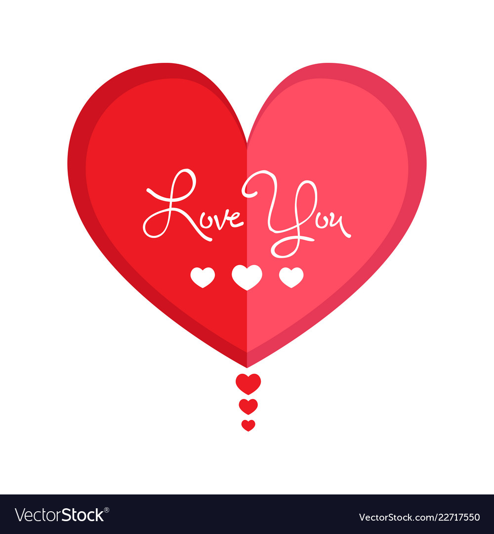 Isolated heart shape valentine day Royalty Free Vector Image