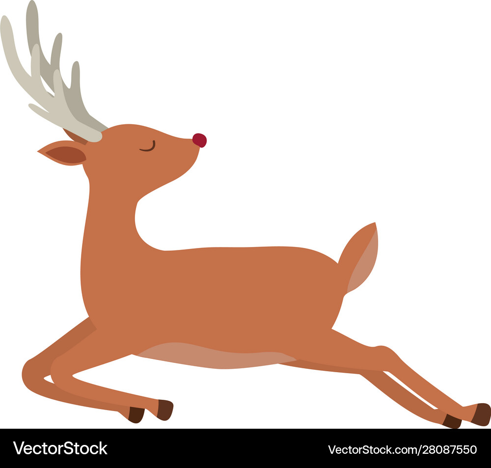 Merry christmas reindeer design Royalty Free Vector Image