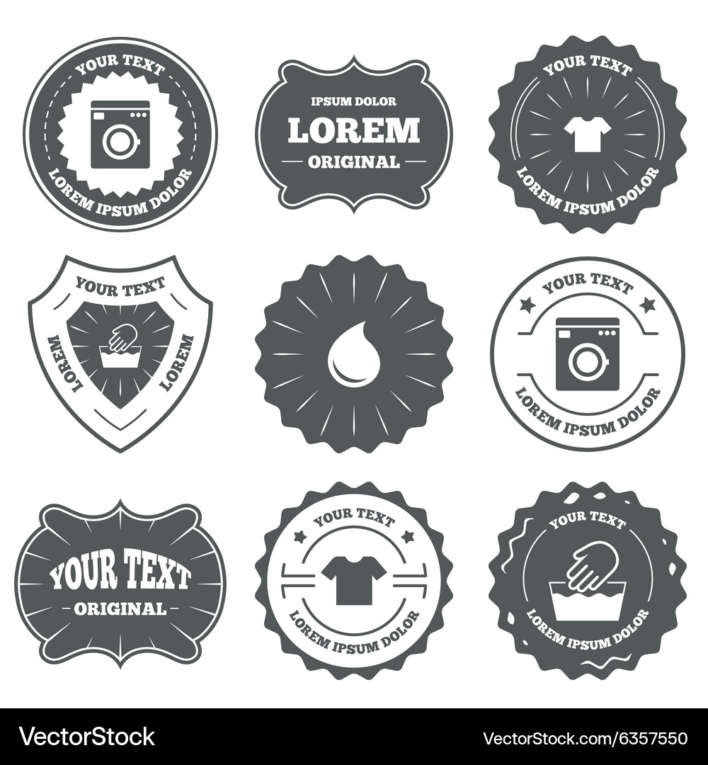 Wash icon Not machine washable symbol Royalty Free Vector