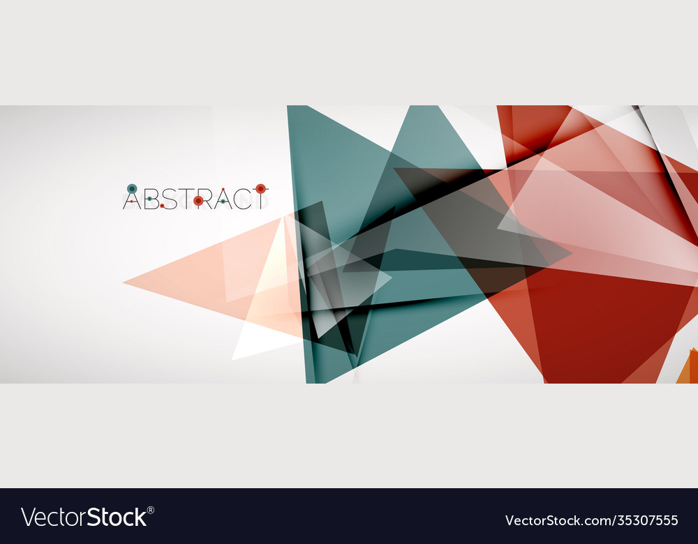 Geometric abstract background color triangle Vector Image