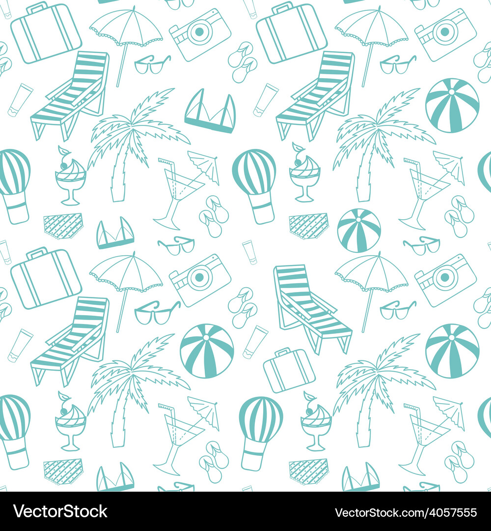 Travel Seamless Pattern Royalty Free Vector Image