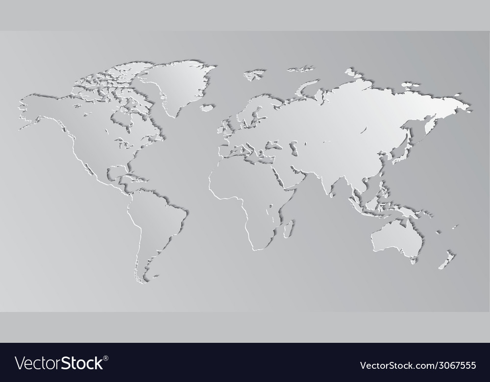 World map Royalty Free Vector Image - VectorStock