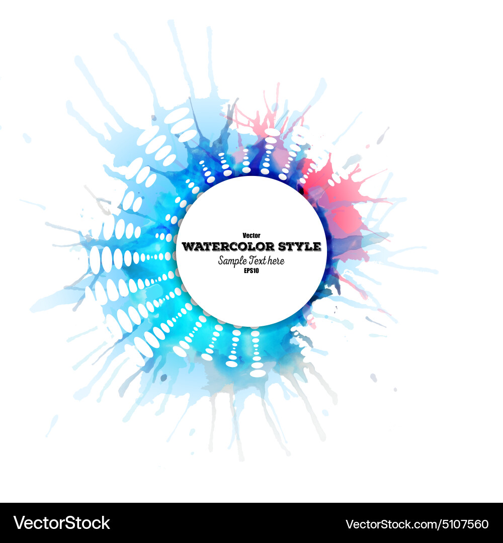 Abstract circle white banner with place for text Vector Image