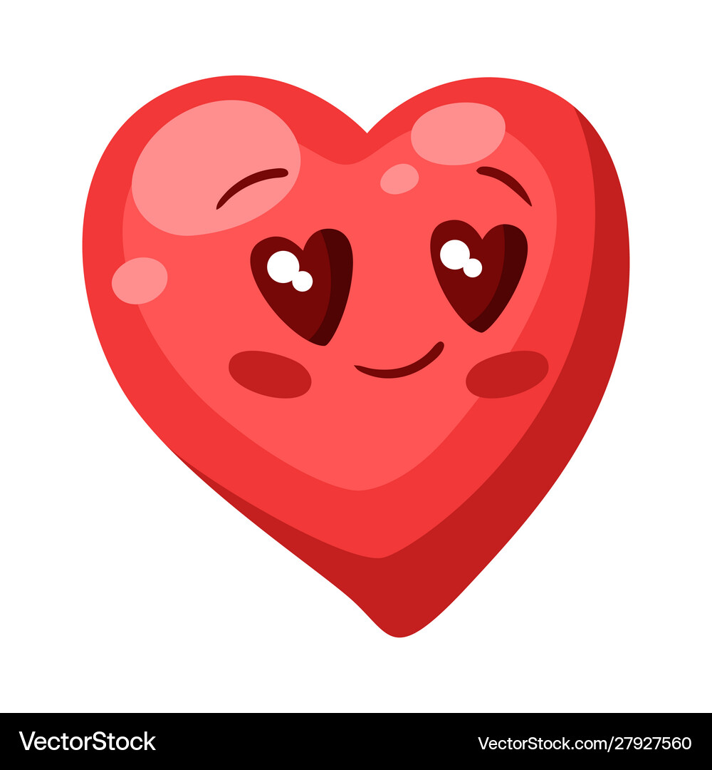 Cute Heart Valentine's Day Royalty Free Vector Image