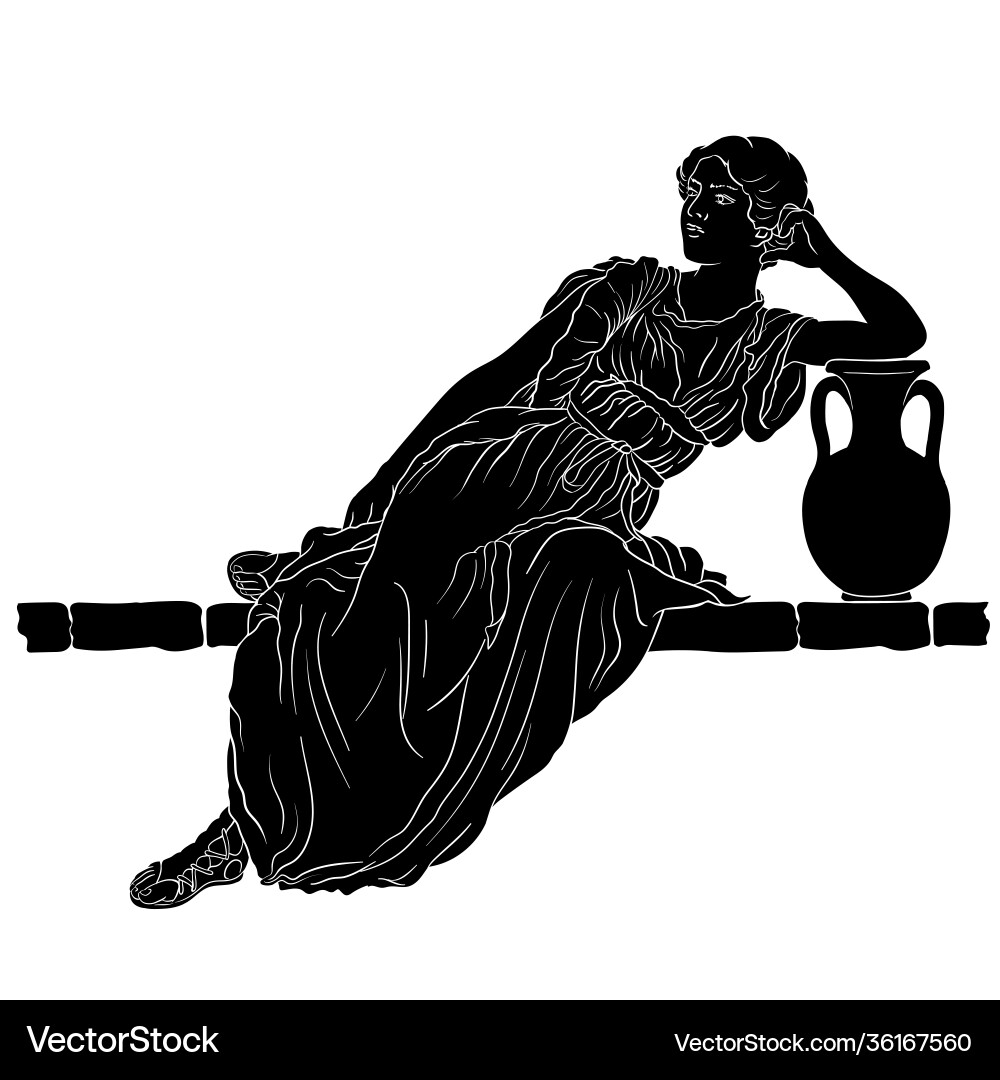 Greek women Royalty Free Vector Image - VectorStock
