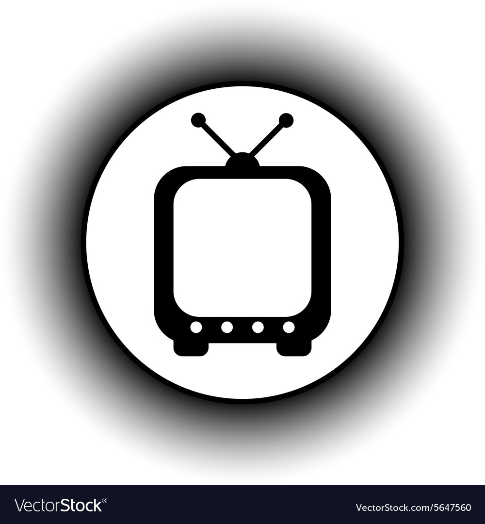Tv button Royalty Free Vector Image - VectorStock