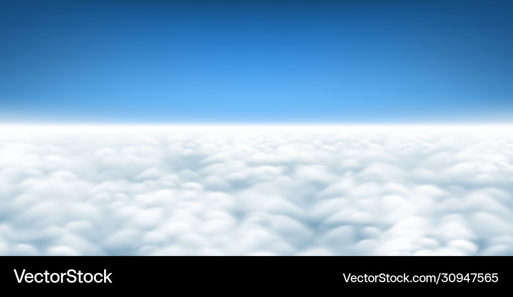 Above clouds background Royalty Free Vector Image