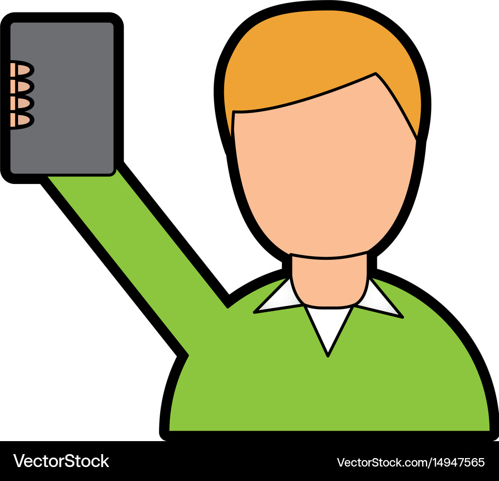 Businessman with notebook avatar character icon Vector Image