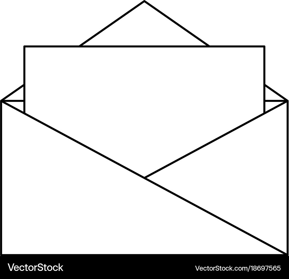 Isolated envelope design Royalty Free Vector Image