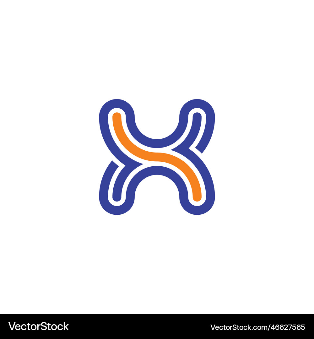 Letter x symbol logo icon Royalty Free Vector Image