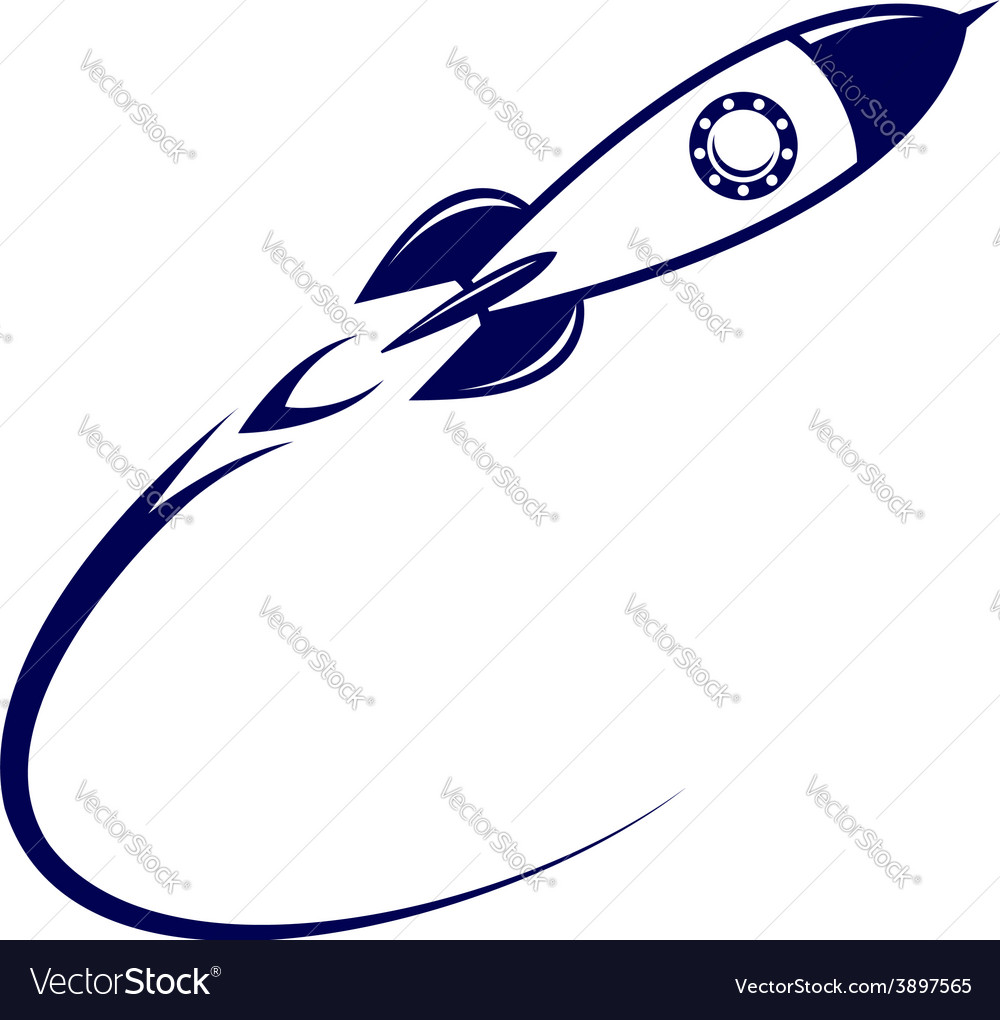 Space rocket Royalty Free Vector Image - VectorStock
