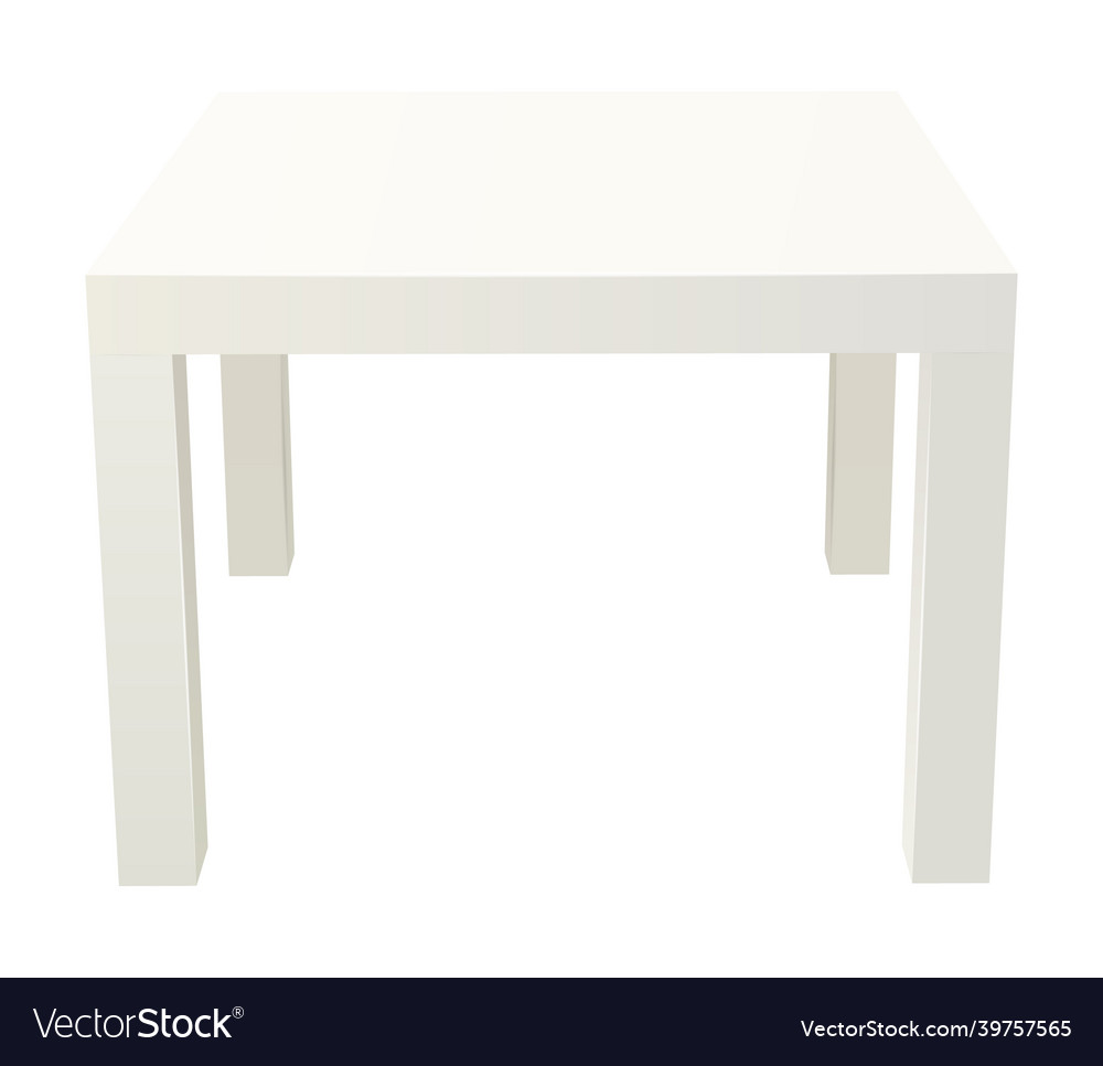 Square side table Royalty Free Vector Image - VectorStock