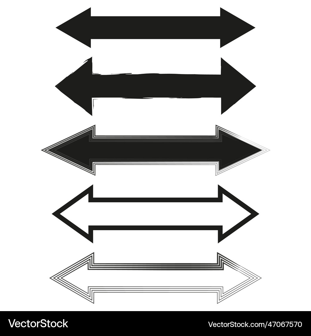 Double arrow icon dual sign navigator button Vector Image