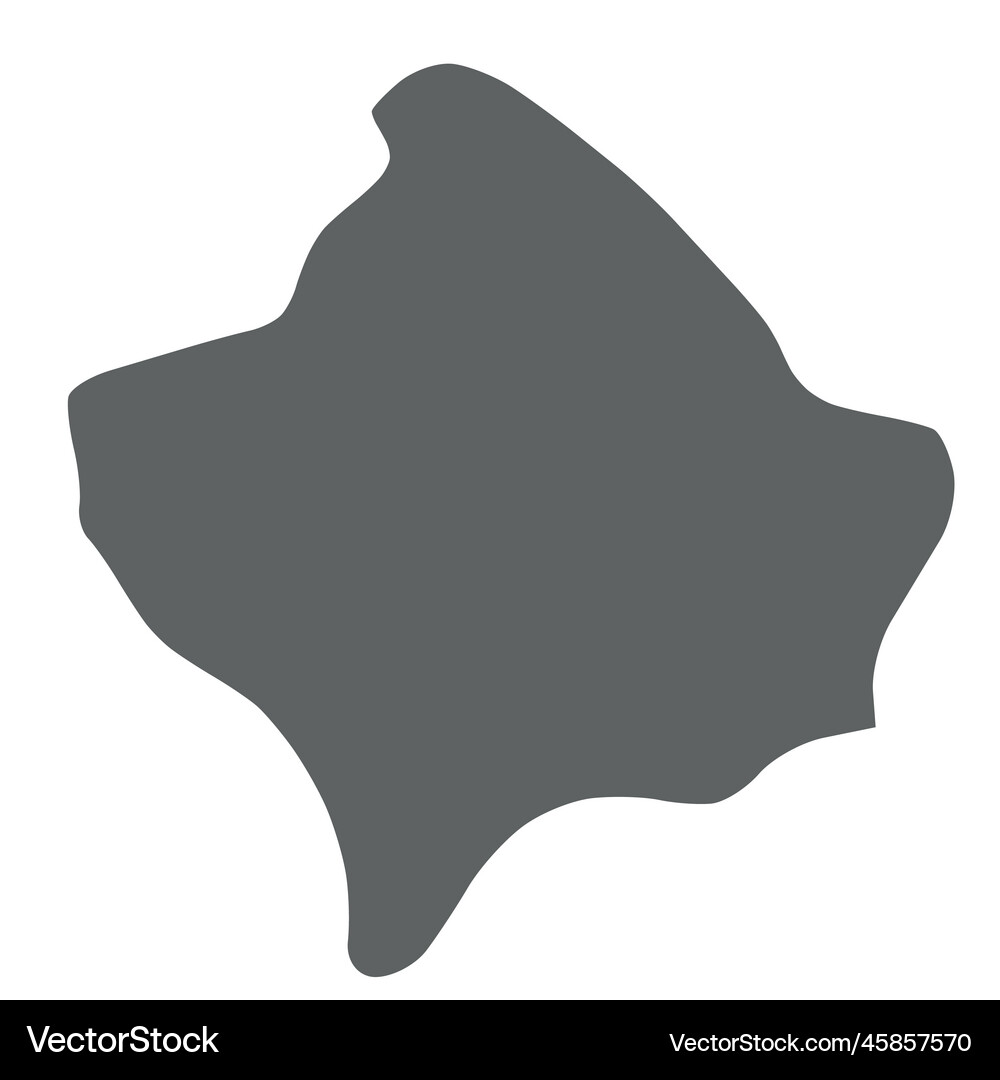 Kosovo - flat country map silhouette Royalty Free Vector