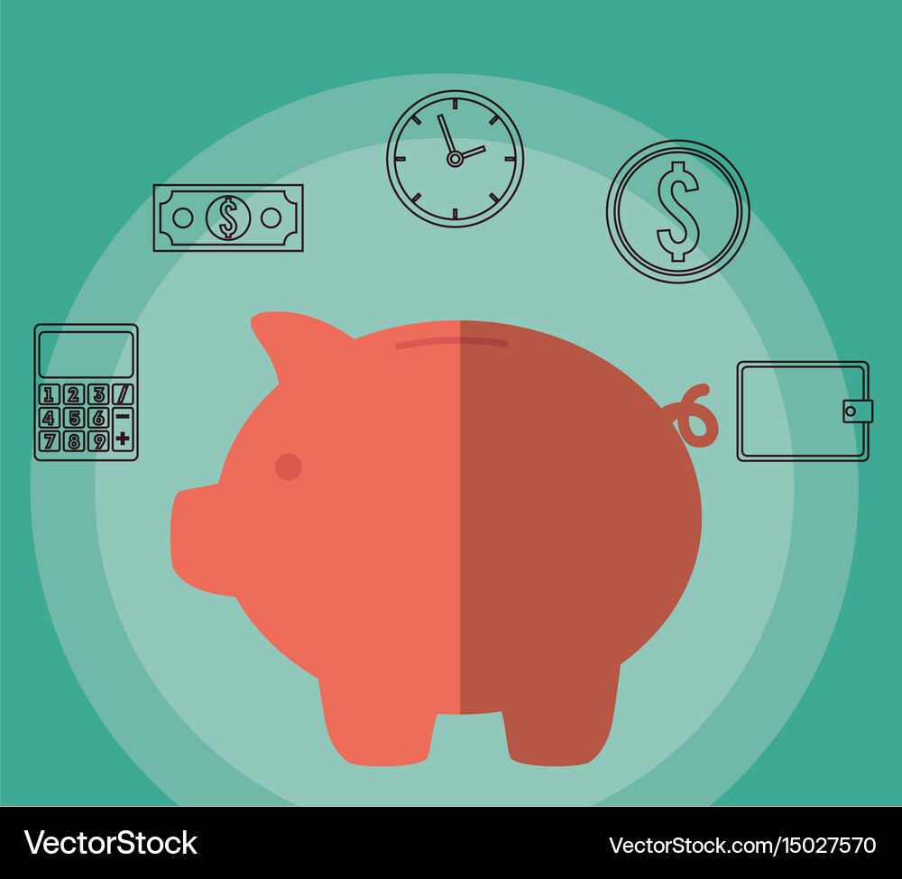 Money related icons Royalty Free Vector Image - VectorStock