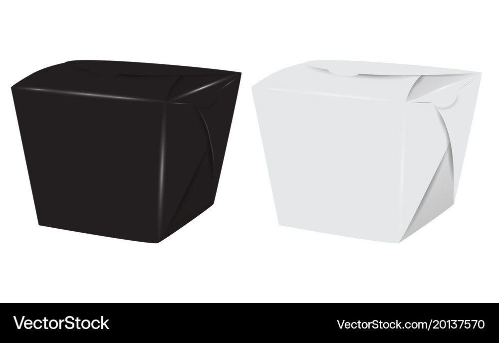 Paper box for your design and logo its easy Vector Image