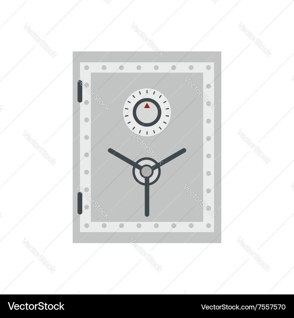 Security safe flat Royalty Free Vector Image - VectorStock