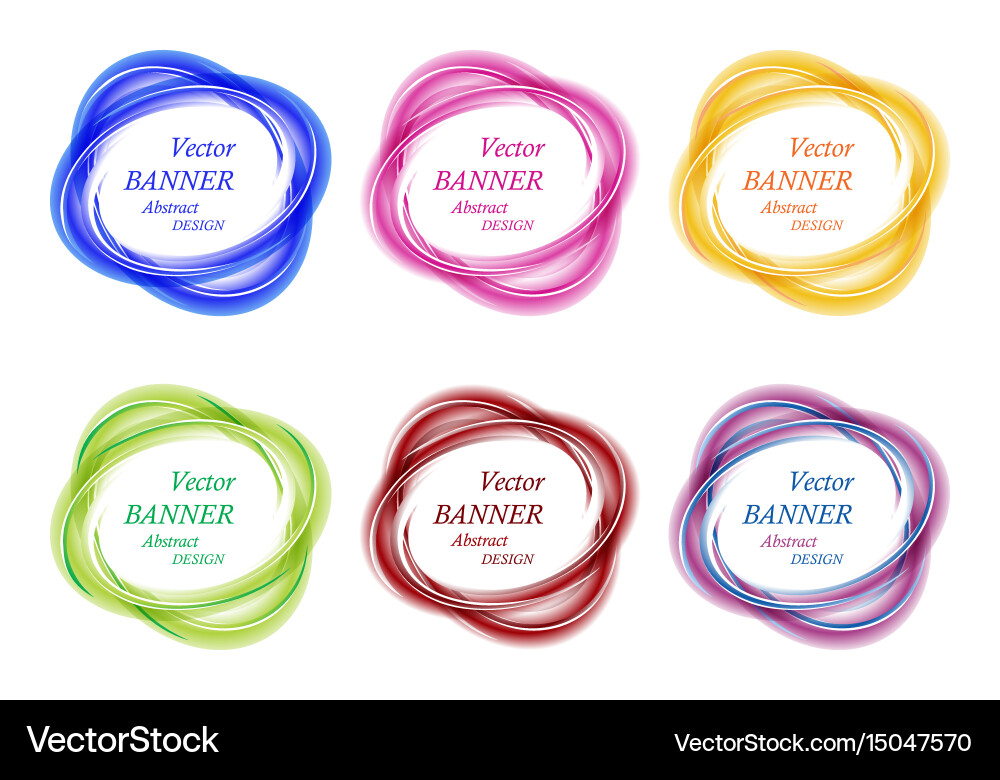Set of abstract banner Royalty Free Vector Image