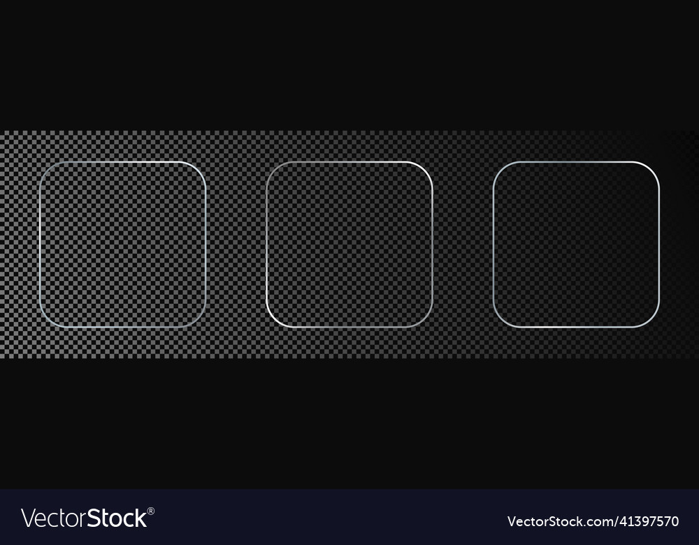 Silver glowing rounded rectangular shape frame Vector Image