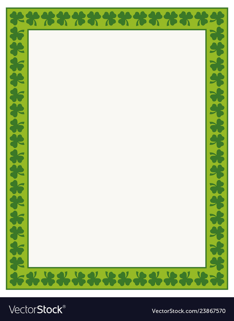 St patricks day background Royalty Free Vector Image