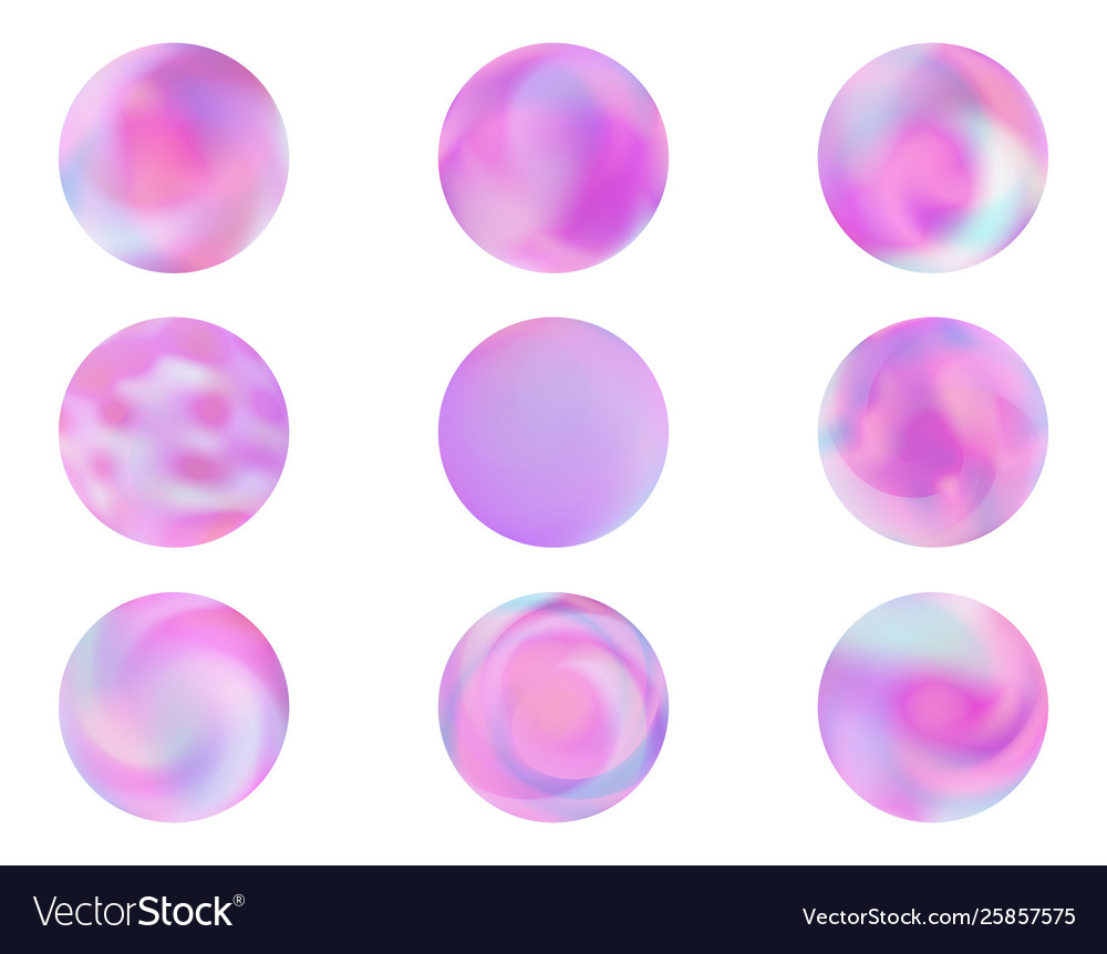 Modern round gradients collection Royalty Free Vector Image