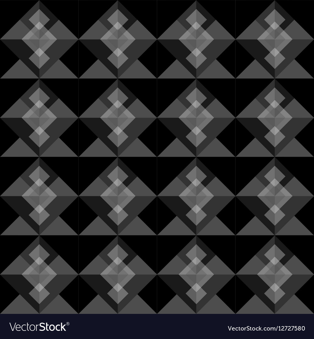 Black square seamless pattern background Vector Image