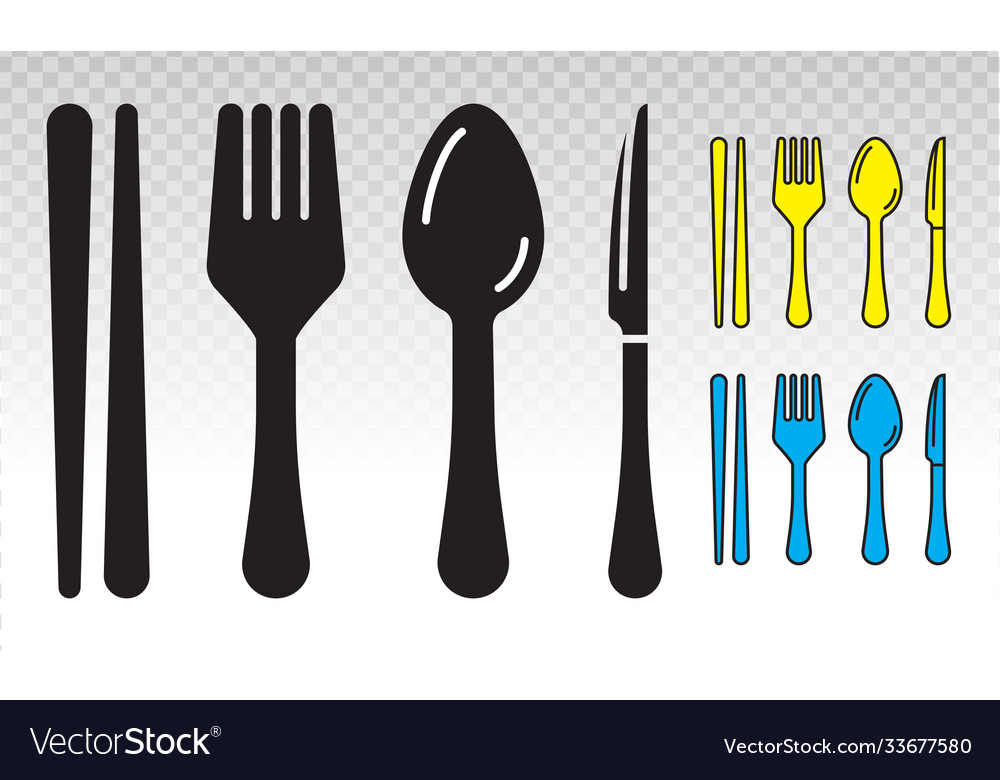 Equipment dining silverware or tableware flat Vector Image