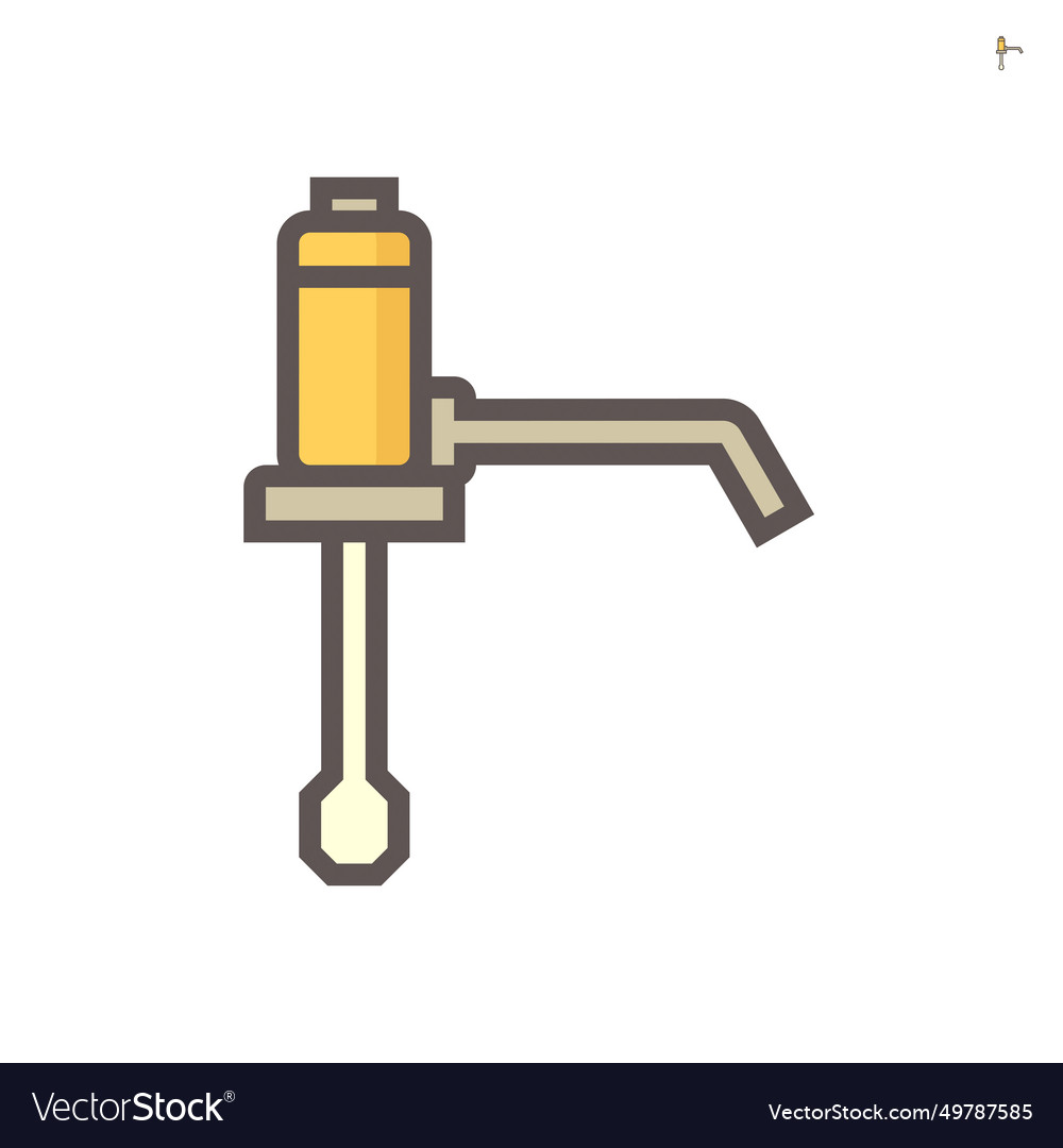 Automatic drinking water pump push button control Vector Image