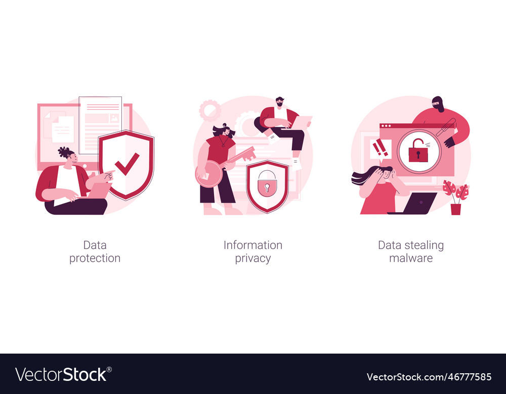 Digital Security Abstract Concept Royalty Free Vector Image