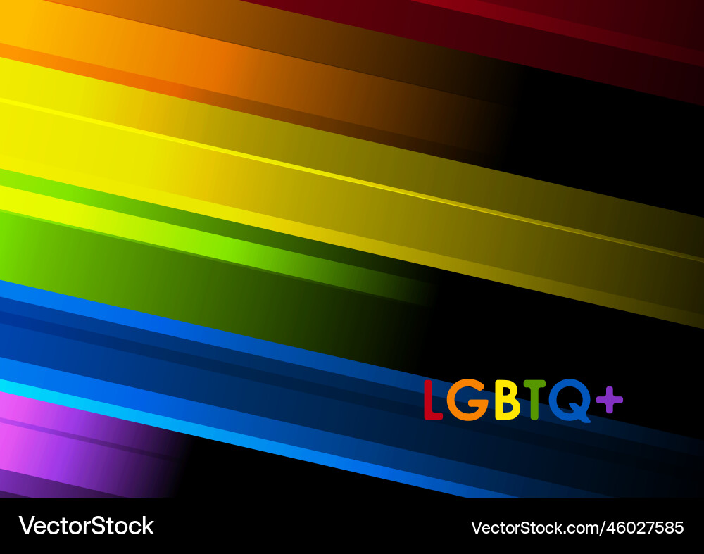 Lgbtq pride month abstract striped Royalty Free Vector Image