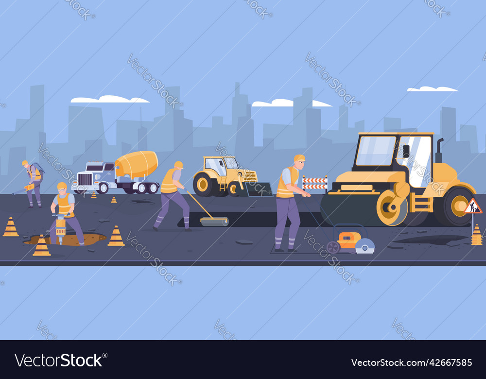 Road surface background Royalty Free Vector Image