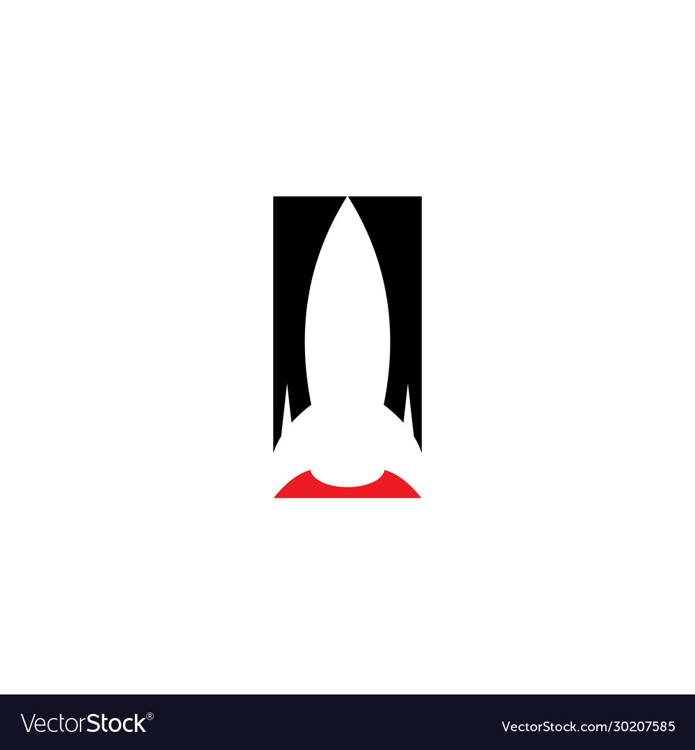 Rocket icon logo design template Royalty Free Vector Image